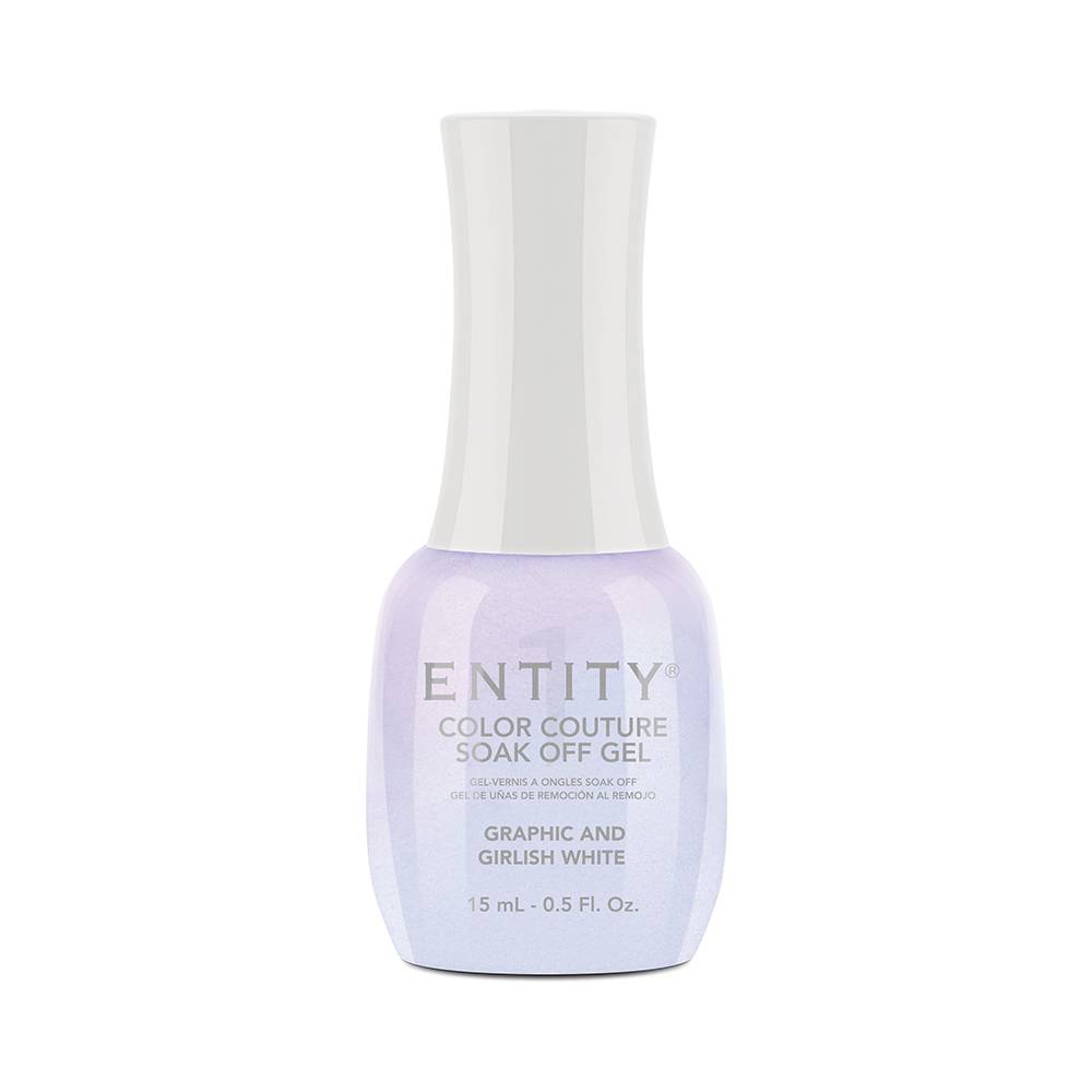 Entity One Color Couture Soak Off Gel - Graphic and Girlish White 15ml ...